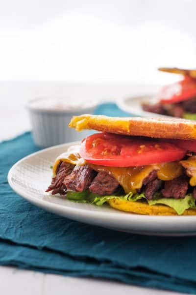 Jibarito Recipe (Puerto Rican Plantain Sandwich) | Kitchen Gidget